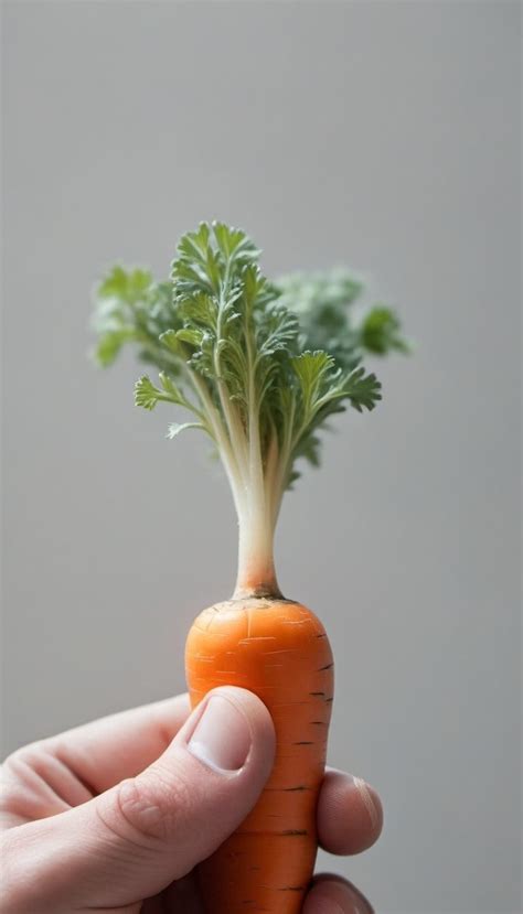 Sad Man With Tiny Carrot Stable Diffusion Online