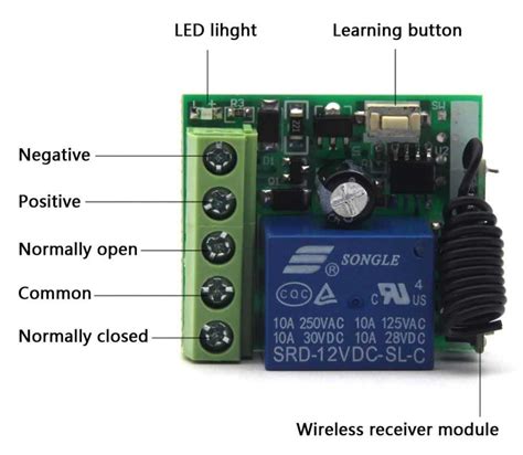 Modul Releu Cu Telecomanda 1 Canal 433mhz 12vdc
