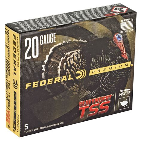 Federal Ptssx295f79 Premium Heavyweight Tss 20 Gauge 3” 1 58 Oz 79