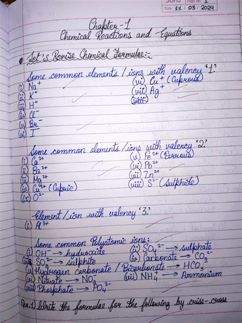 Chapter 1 Chemistry Classwork Pdf