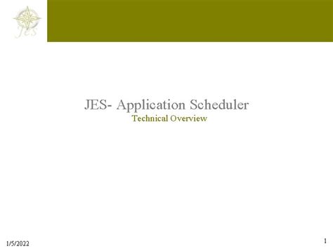 Jes Application Scheduler Technical Overview 152022 1 Jesas