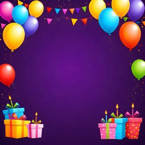 рамка приглашения на вечеринку дня рождения вертикальный фон пустое место для копирования текста