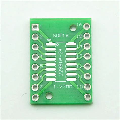 10pcs SOP16 SSOP16 TSSOP16 To DIP DIP16 0 65 1 27mm IC Adapter PCB