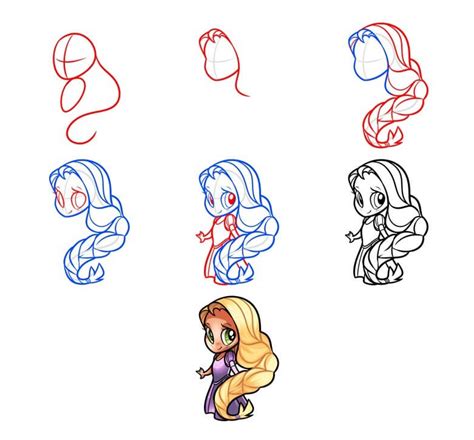 Easy And Cute Rapunzel Drawing Ideas Drawing Photos