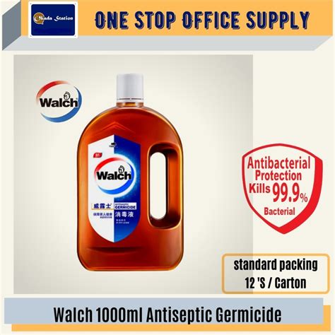 Walch Brown Liquid 1 Liter Anti Bacterial Walch Antiseptic Liquid