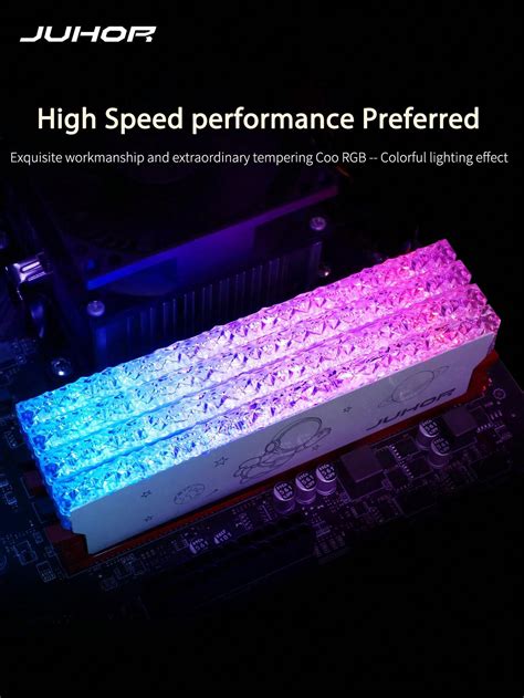 Juhor Memoria Ram Rgb Ddr4 8gb 16gb 3200mhz 3600mhz Dimm Ram Desktop
