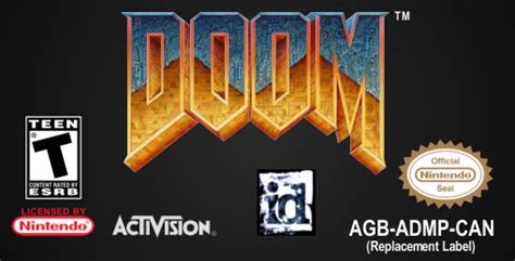 Doom Gba Replacement Sticker By Clproper On Deviantart