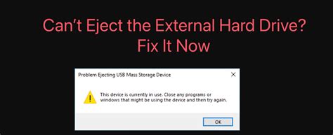 Fix Can T Eject External Hard Drive On Windows