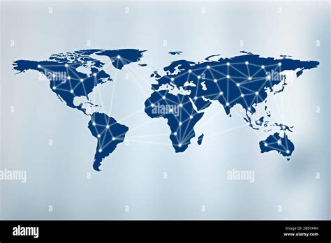 Global Networking Symbol Of International Communication Elements Of