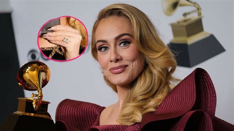 Diamantring Adele Deutet Wieder Hochzeit Mit Rich Paul An