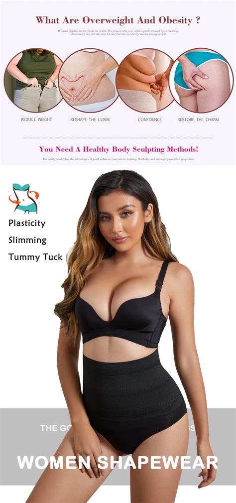 High Waist Plus Size Tummy Control Panties Women Thong Panty Body