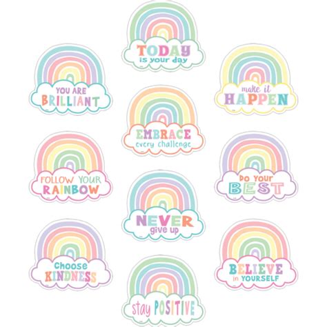 Pastel Pop Positive Sayings Accents Tcr8418 Teacher Created Resources