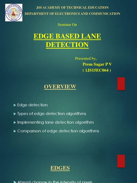 edge based lane detection seminar on download free pdf imaging
