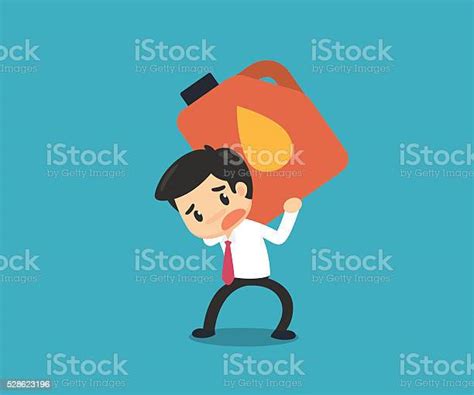 Man Carry A Gas Tank Stock Illustration Download Image Now Adult