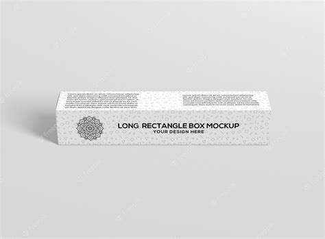 Premium Psd Long Rectangle Packaging Box Mockup