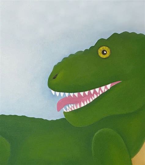 Jac Grohs And Art Tyrannosaurus Rex Leinwandbild Für Das Kinderzimmer