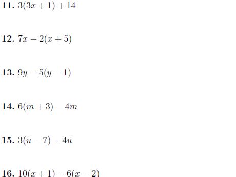 Expanding And Simplifying Expressions Worksheet With Solutions