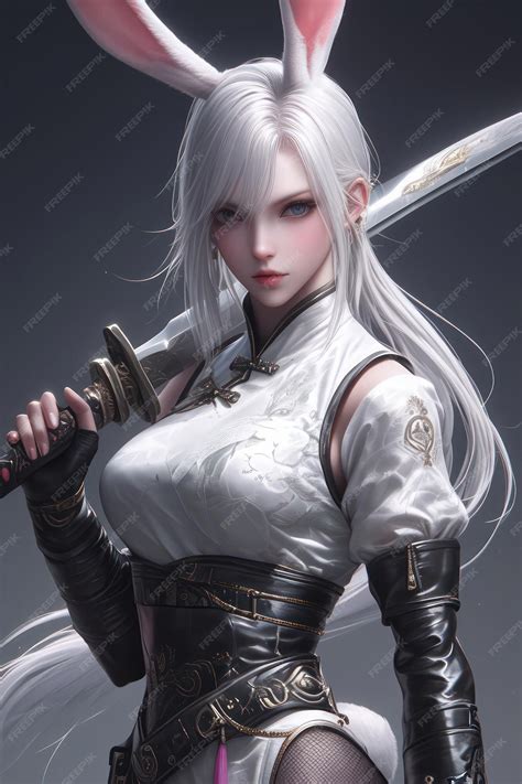 Premium Photo Fantasy Female Warrior Anime Character
