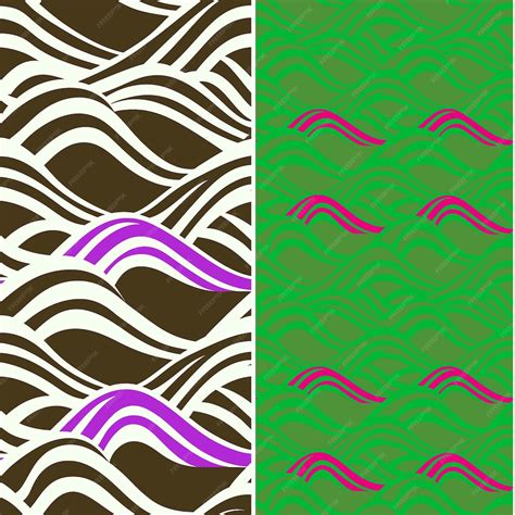 Premium Psd A Set Of Different Patterns With Different Colors And Textures