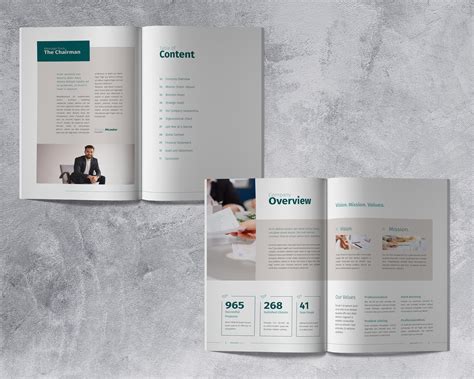 Annual Report Template Canva Report Business Brochure Word Template