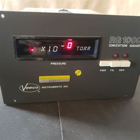 Veeco Rg1000 Vacuum Ion Gauge Power Supply And Monitor Lab
