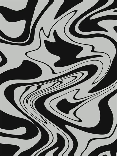 Black And White Swirl Phone Wallpaper In 2024 Black And White