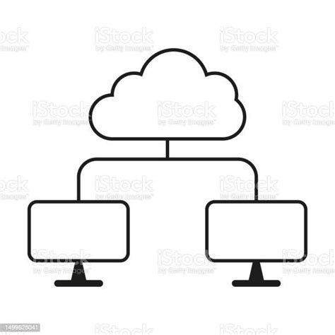 원격 작업 아이콘 커뮤니케이션 글로벌 클라우드 액세스 어디서나 협업 직원 원격 팀워크 벡터 그림입니다 스톡 이미지 가상현실에