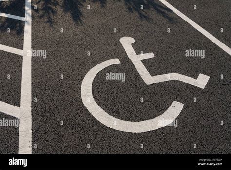 A Disabled Parking Bay Close Up Stock Photo Alamy