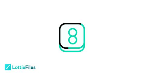 8 Number Icon Lottie Json Animation By Lottiejson Lottiefiles