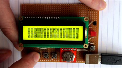 atmega 328p clock and thermometer youtube