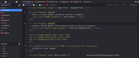 Aplikasi Pendukung Belajar Pemrograman Web Dasar Modul Komputer