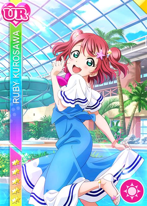 Safebooru Blush Character Name Dress Green Eyes Kurosawa Ruby Love