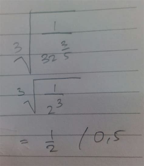 Akar Pangkat 5 Dari 32 Pangkat 4