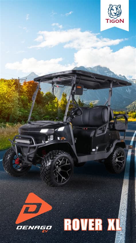 Denago Rover Xl Black At Tigon Golf Carts Artofit
