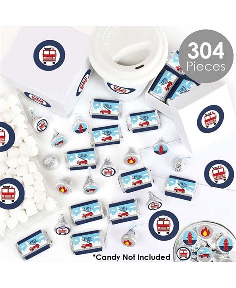 Big Dot Of Happiness Fired Up Fire Truck Firefighter Firetruck Party