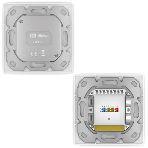【lan Socket Cat 6 Surface Mounted Flush Mounted】at Hd Digital 659