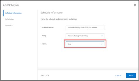 Enabling Schedules For Cyber Recovery Policies Powerprotect Data
