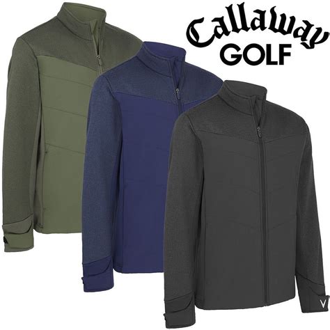 Callaway Golf Mens Mixed Media Primaloft Thermal Performance Insulated