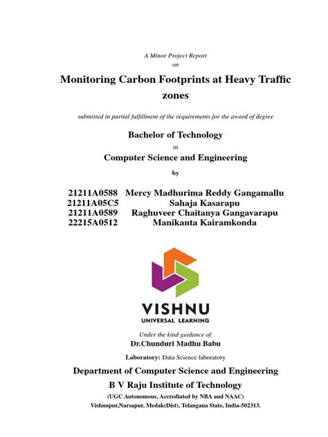 Monitoring Carbon Footprints At Heavy Traffic Zones Pdf Agile Software Development