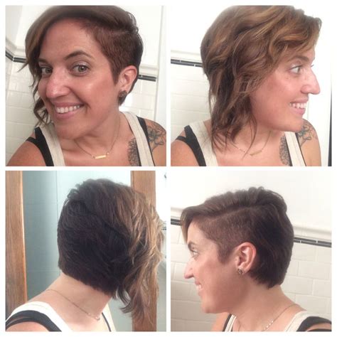 Shaved Side Asymmetrical Pixie Bob Women S Girls Hair Cut Short Girl Haircuts Short Hair Cuts