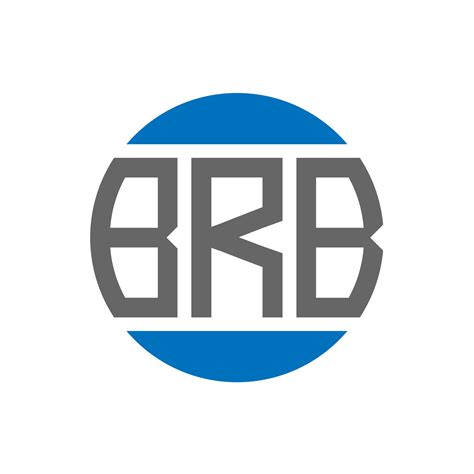 Brb Letter Logo Design On White Background Brb Creative Initials