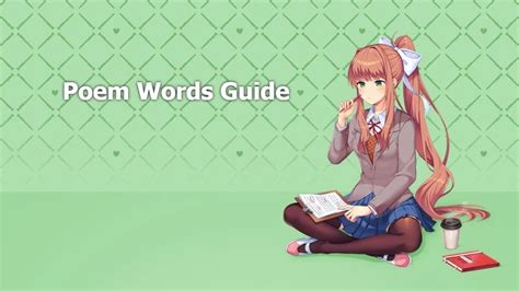 Doki Doki Literature Club Poem Words Lasopamanhattan