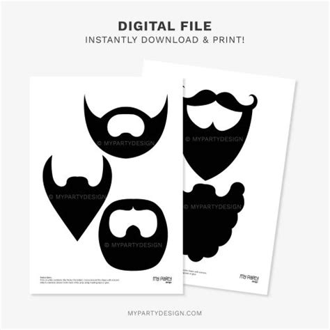 Printable Mustache Cut Out Funny Mustache And Lip Sucker Printables