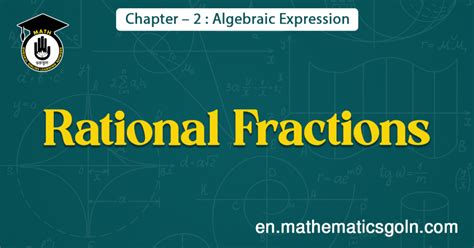 Rational Fractions Mathematics Gurukul Goln English