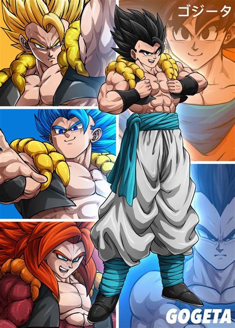 Gogeta Poster By David Onaolapo Displate In 2022 Dragon Ball