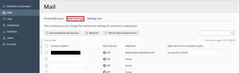 Vp Asp Shopping Cart Online Help Guides How To Activatedeactivate Mail Service For A