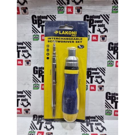 Jual OBENG SET INTERCHANGEABLE SCREWDRIVER MATA BIT SET Shopee Indonesia