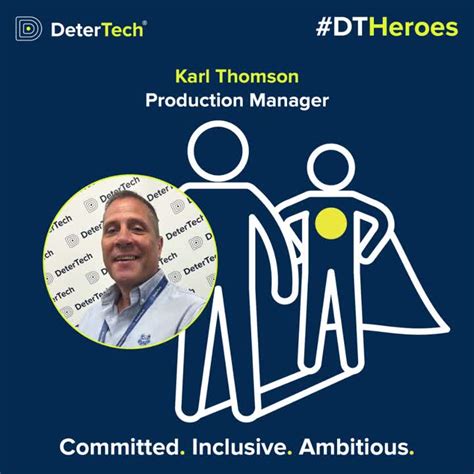 Detertech Uk And Ie On Linkedin Meet Our Latest Dtheroes