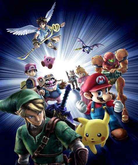Box Cover Artwork Characters And Art Super Smash Bros Brawl Super