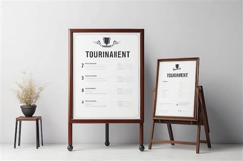 Premium Photo Chess Tournament Rules And Regulations Signage Mockup